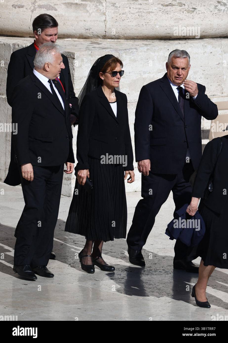 Hungary's Prime Minister Viktor Orban attending Pope Francis' funeral ...