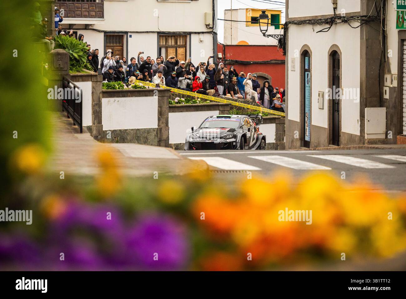 Las Palmas, Espagne. 26th Apr, 2025. 33 Elfyn EVANS, Scott MARTIN ...