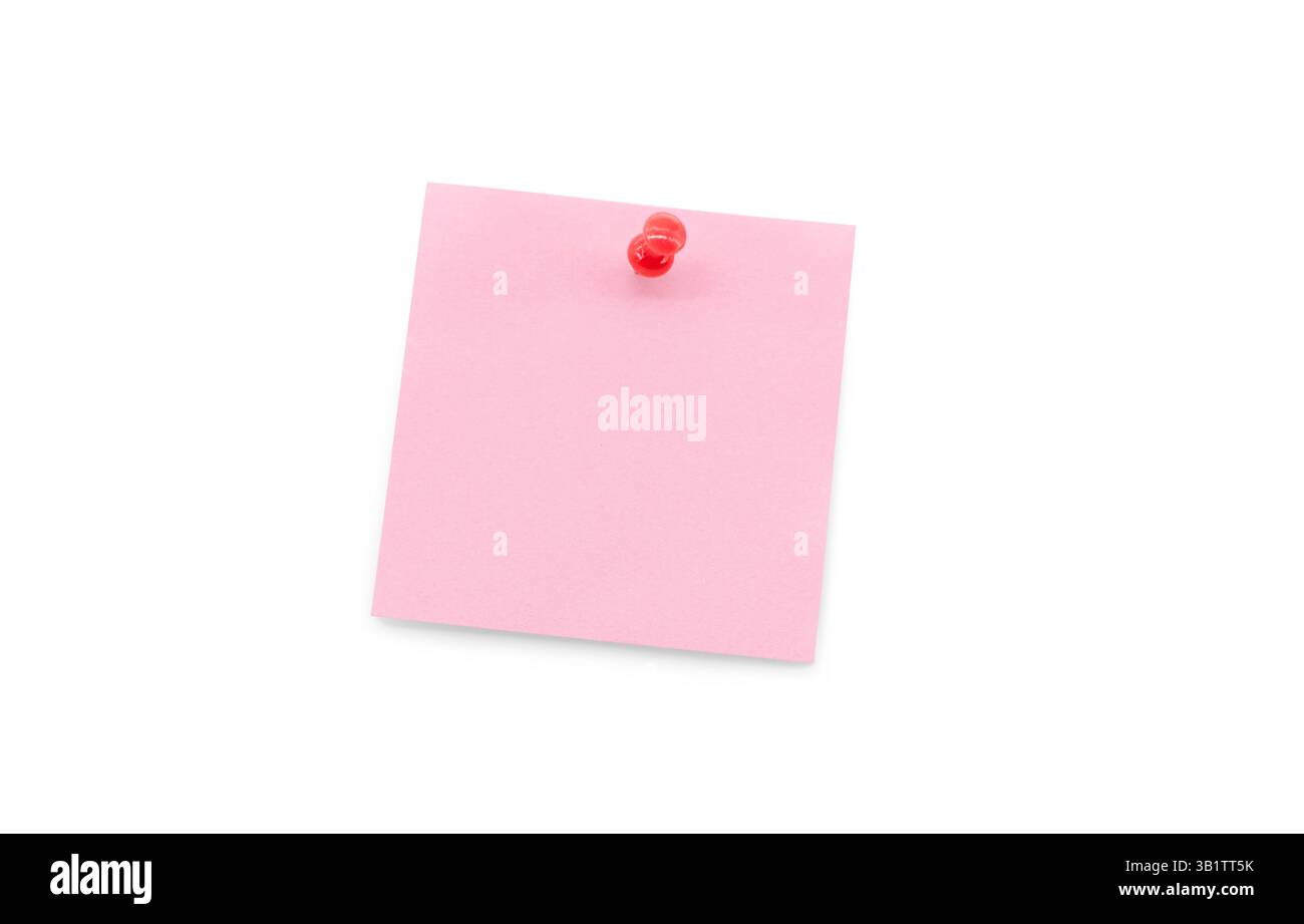 Blank paper note pink hi-res stock photography and images - Alamy