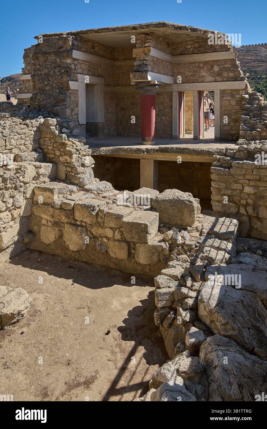 Crete.Greece - april 26, 2025: Tourists exploring the historic site of ...