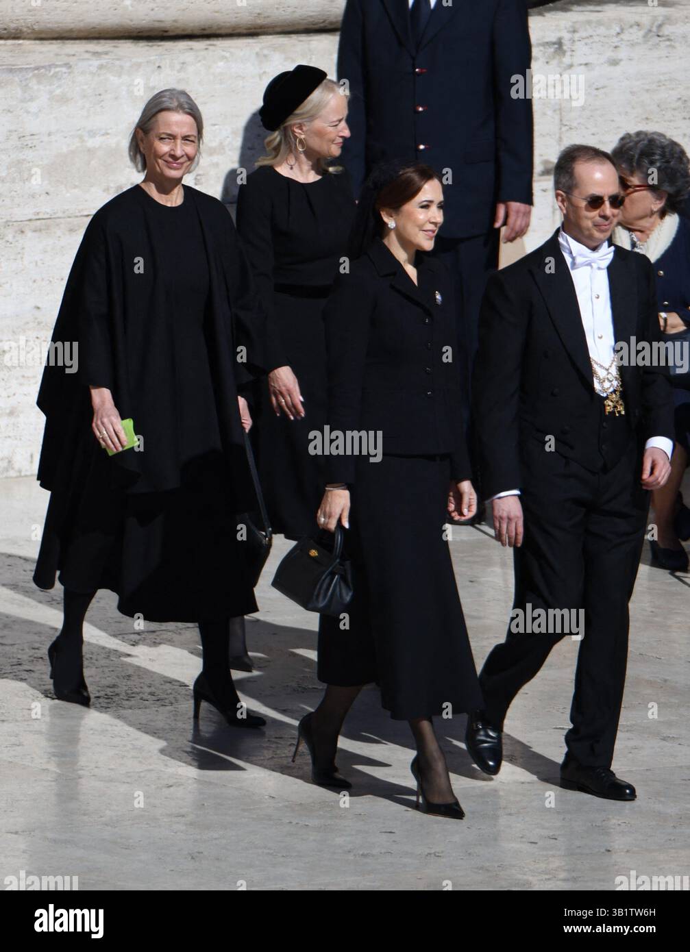 Queen Mary of Denmark attending Pope Francis' funeral ceremony at St ...