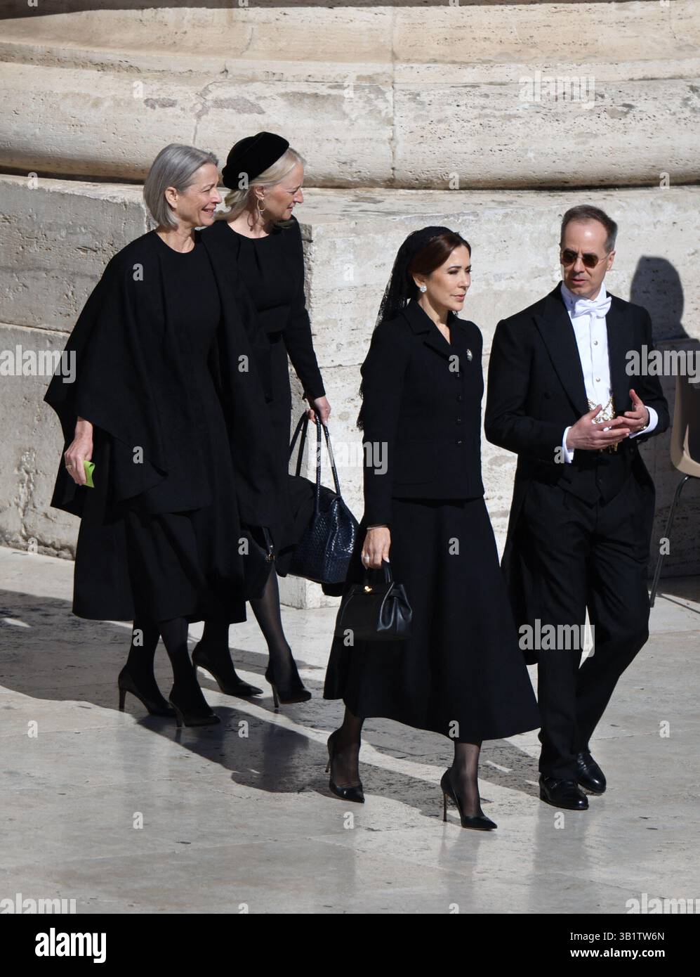 Queen Mary of Denmark attending Pope Francis' funeral ceremony at St ...