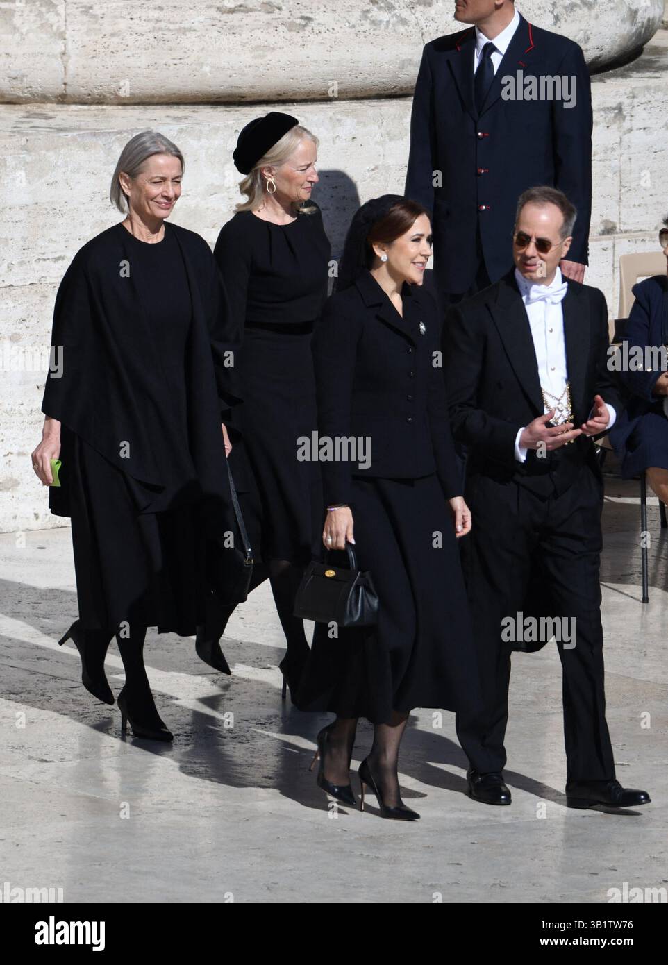 Queen Mary of Denmark attending Pope Francis' funeral ceremony at St ...