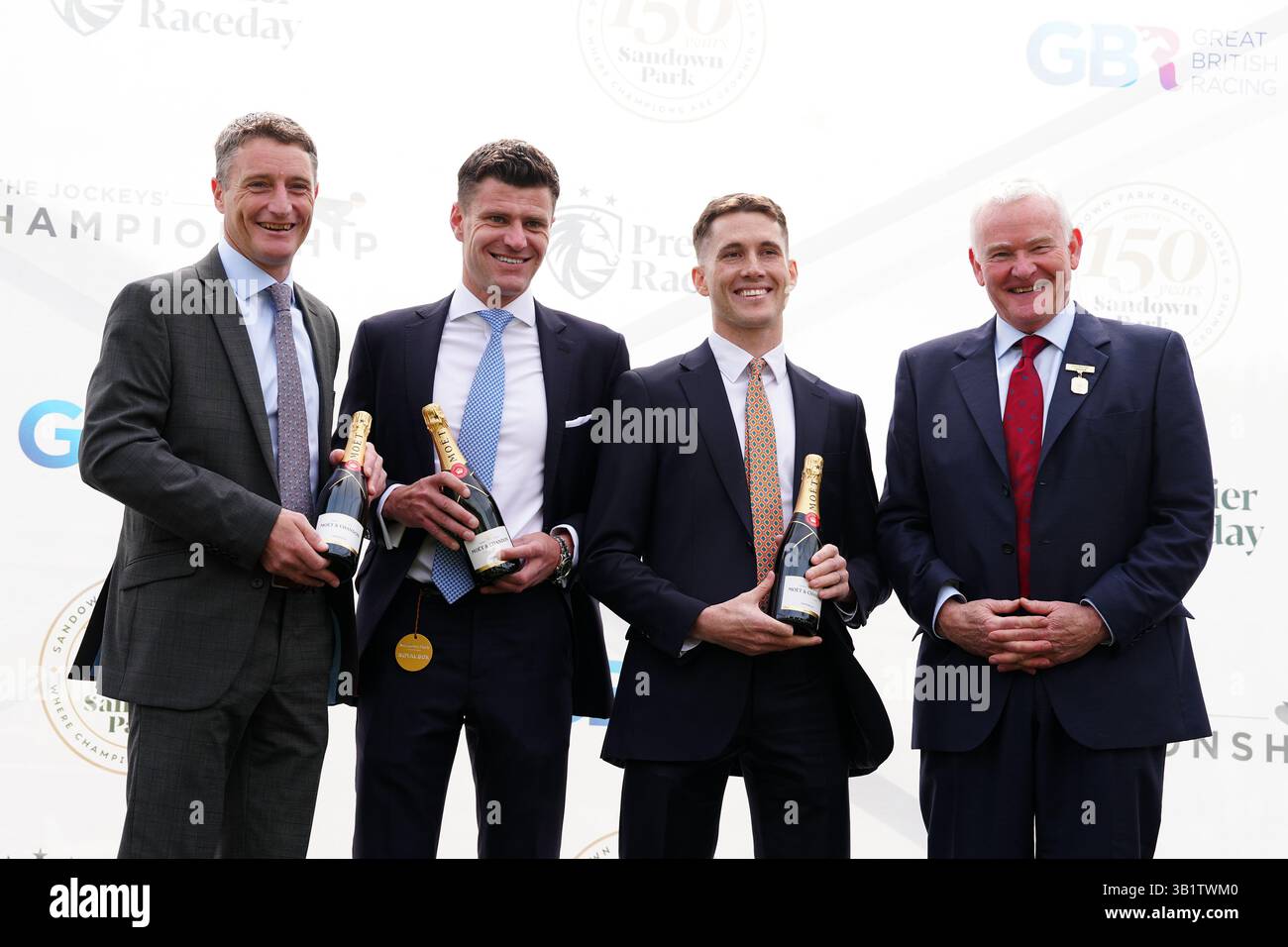 Retired Jockeys awardees Daryl Jacob, Nick Scholfield and Alan Johns at ...