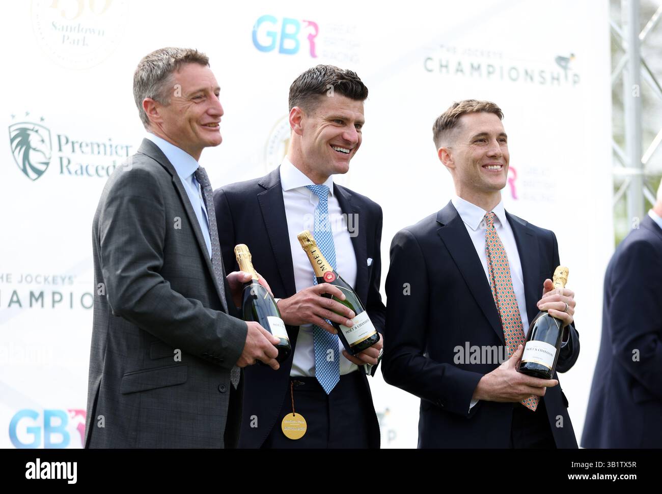 Retired Jockeys awardees Daryl Jacob, Nick Scholfield and Alan Johns at ...