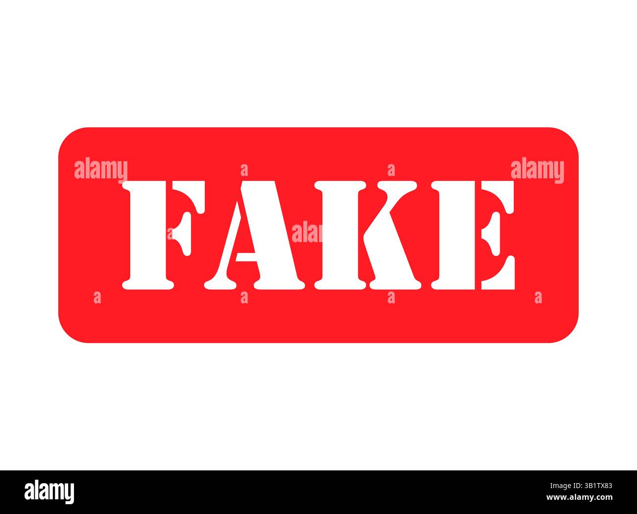 Fake stamp symbol, label sticker sign button, text banner vector ...