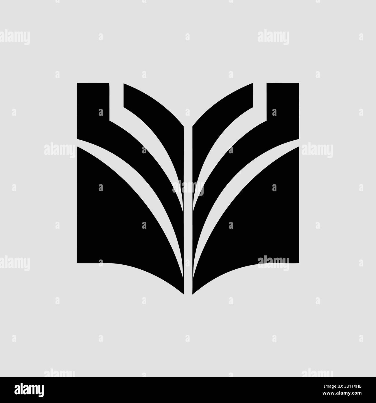 Illustration of an open book with multiple pages fanning out from the ...