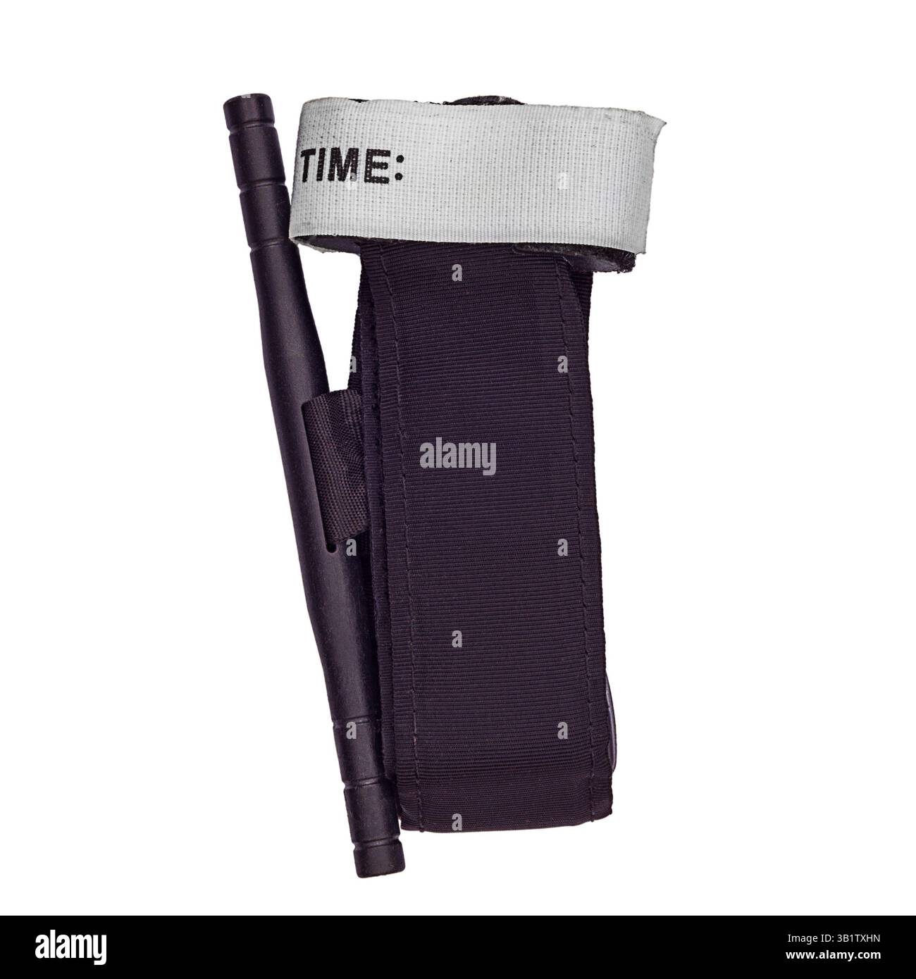 Medical device tourniquet isolated on a transparent, white background ...