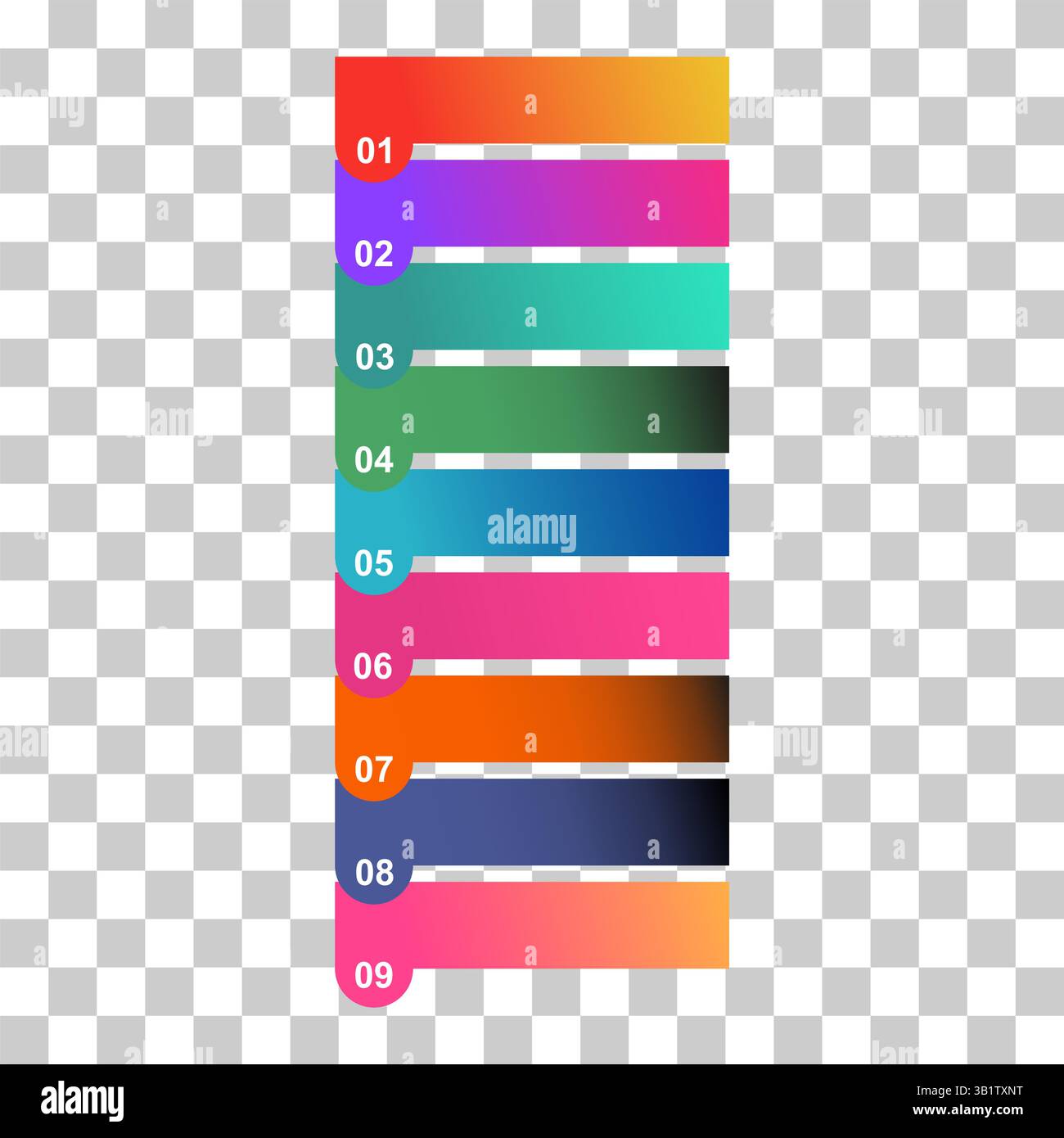Nine step infographic vertical diagram, business information design ...