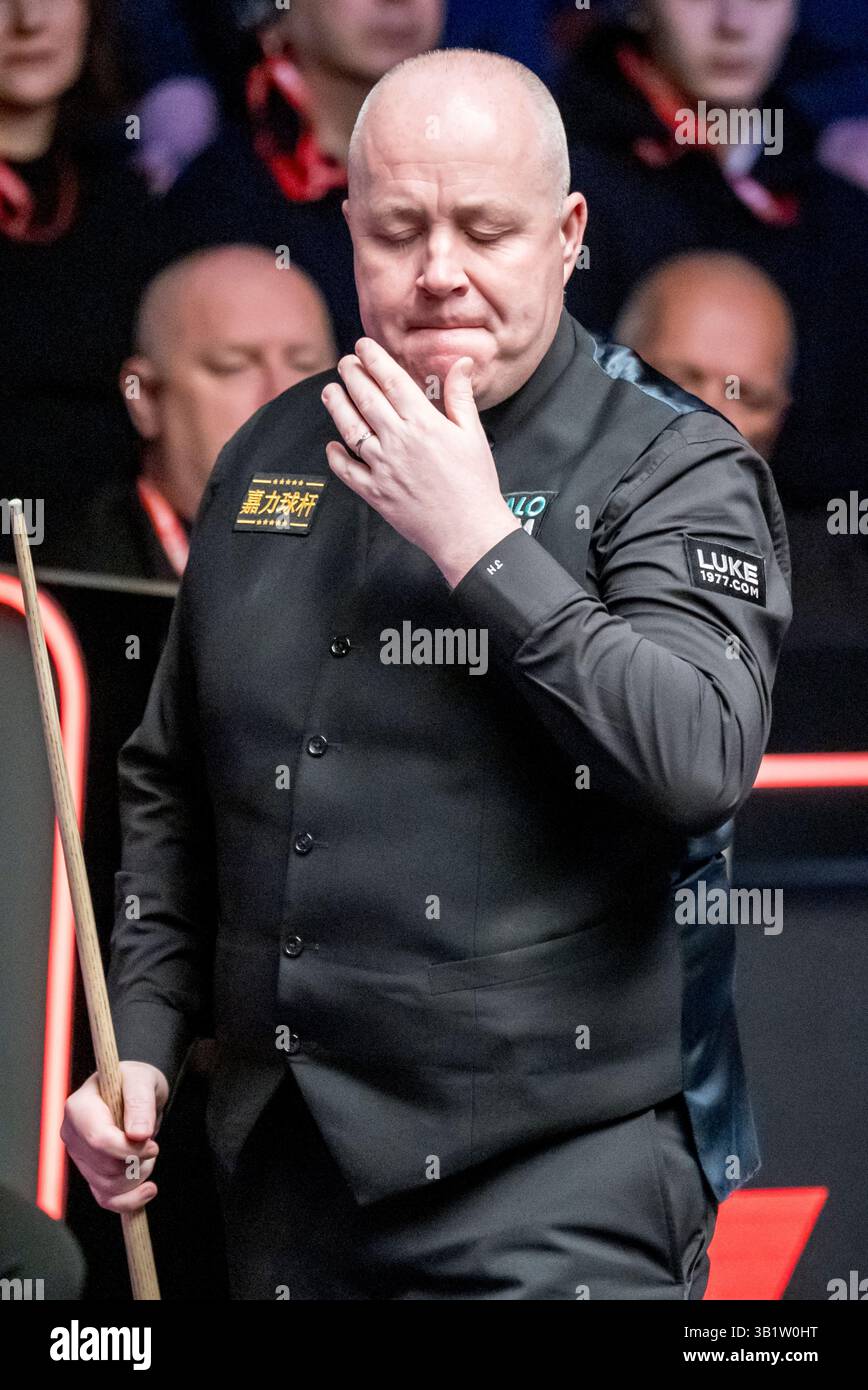 John Higgins during his match agains Xiao Guodong during day eight of ...
