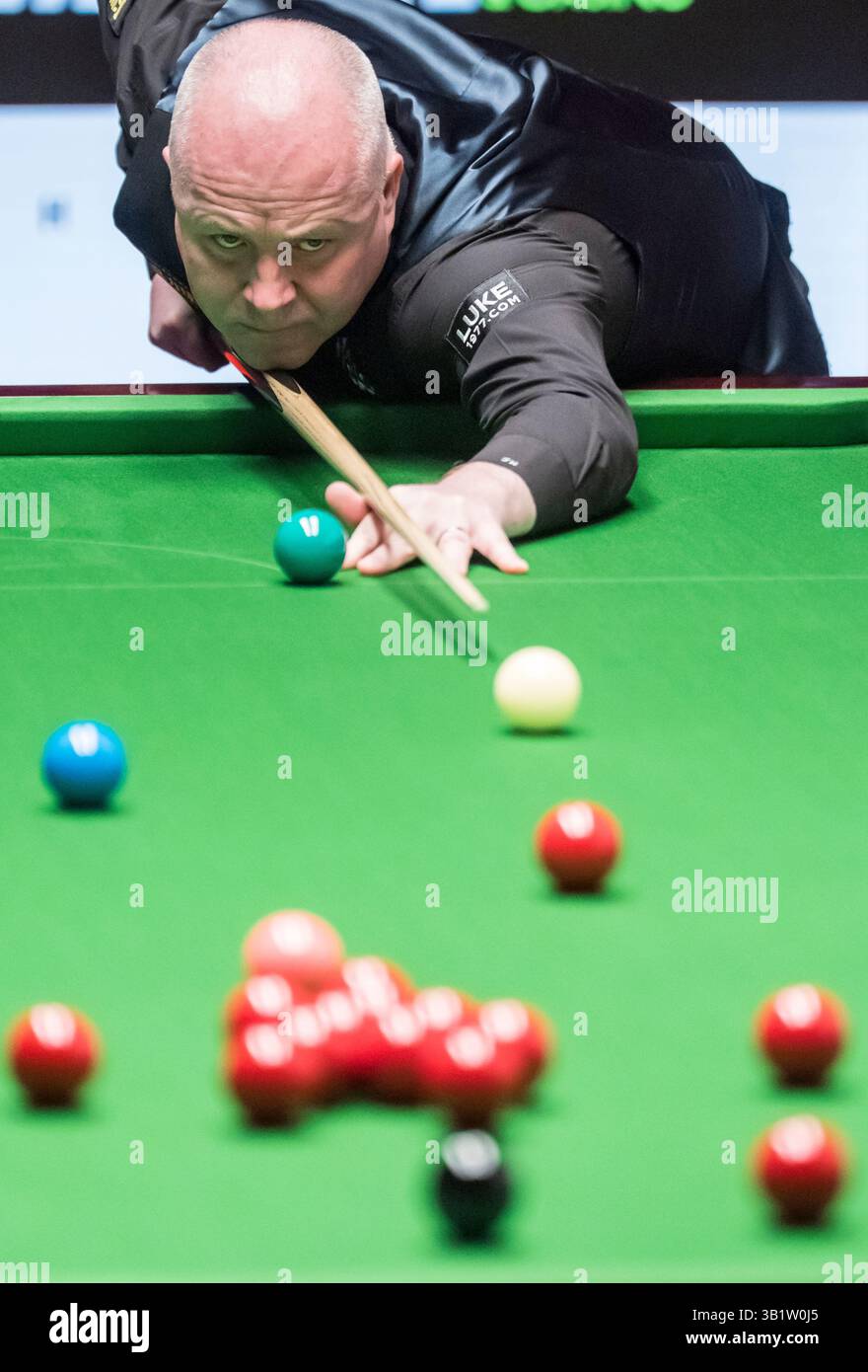 John Higgins during his match agains Xiao Guodong during day eight of ...