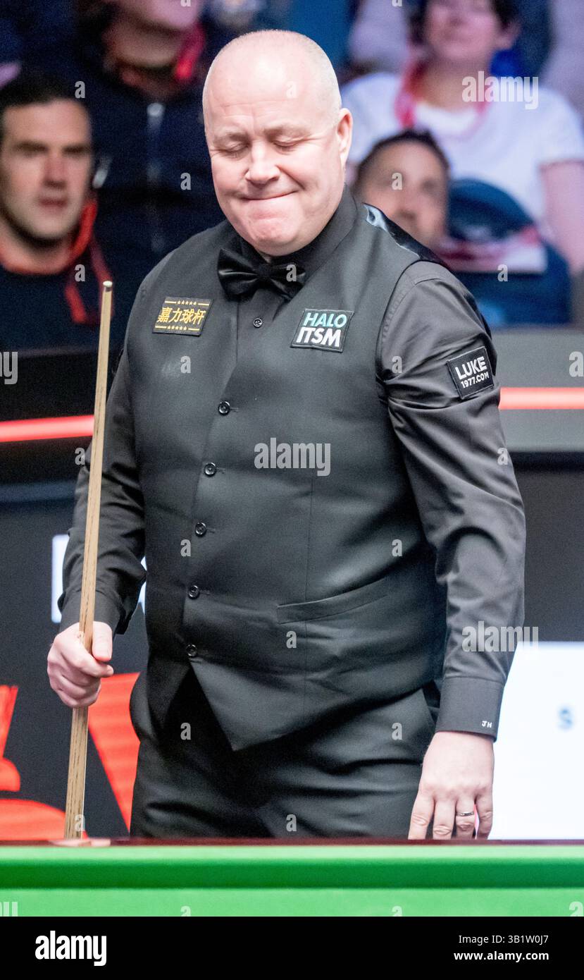 John Higgins during his match agains Xiao Guodong during day eight of ...