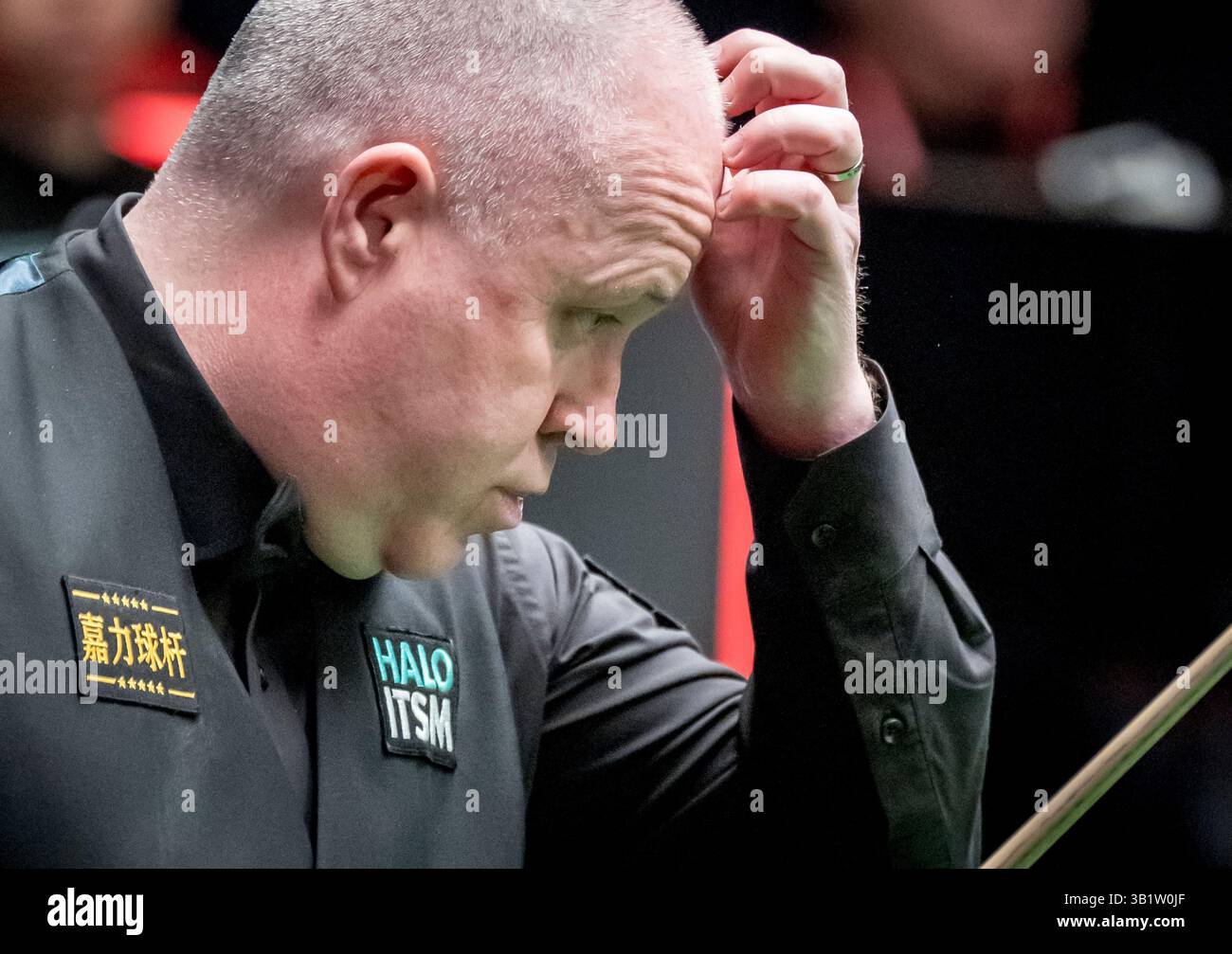 John Higgins during his match agains Xiao Guodong during day eight of ...