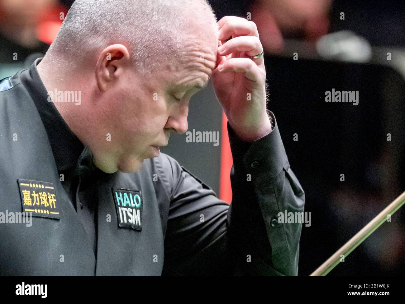 John Higgins during his match agains Xiao Guodong during day eight of ...