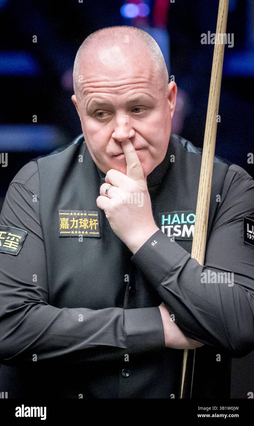 John Higgins during his match agains Xiao Guodong during day eight of ...