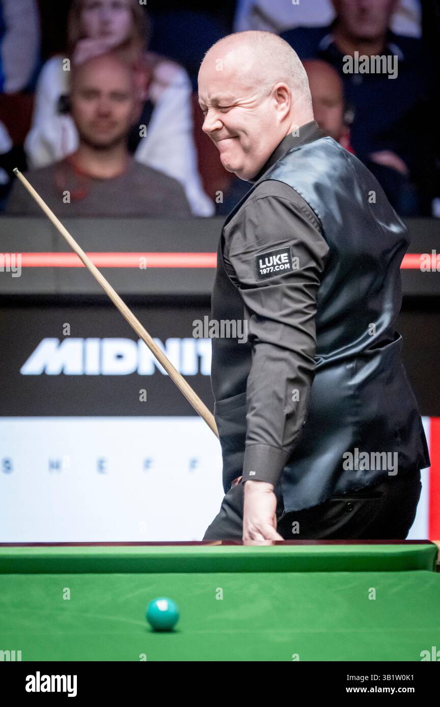 John Higgins during his match agains Xiao Guodong during day eight of ...