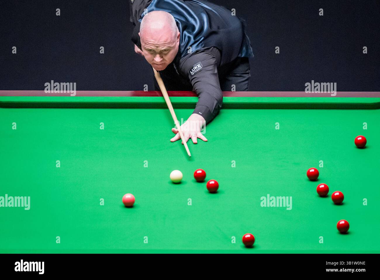 John Higgins during his match agains Xiao Guodong during day eight of ...