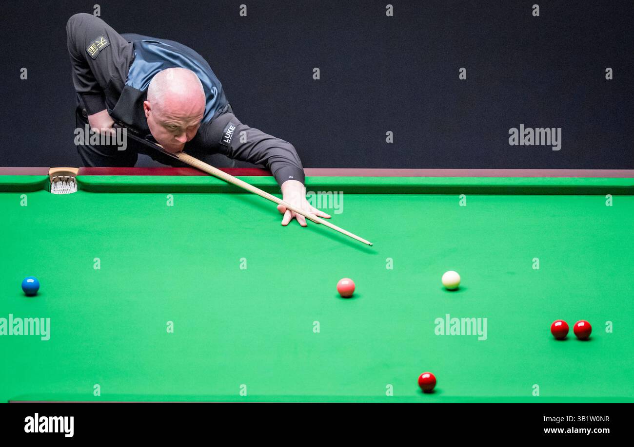 John Higgins during his match agains Xiao Guodong during day eight of ...