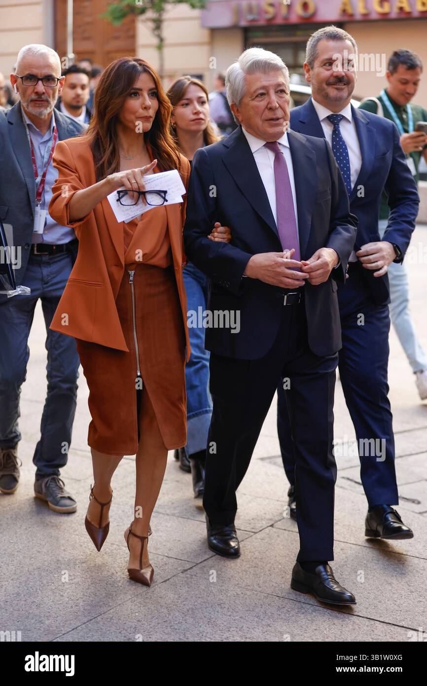 Eva Longoria and Enrique Cerezo at the presentation of the Platinum ...