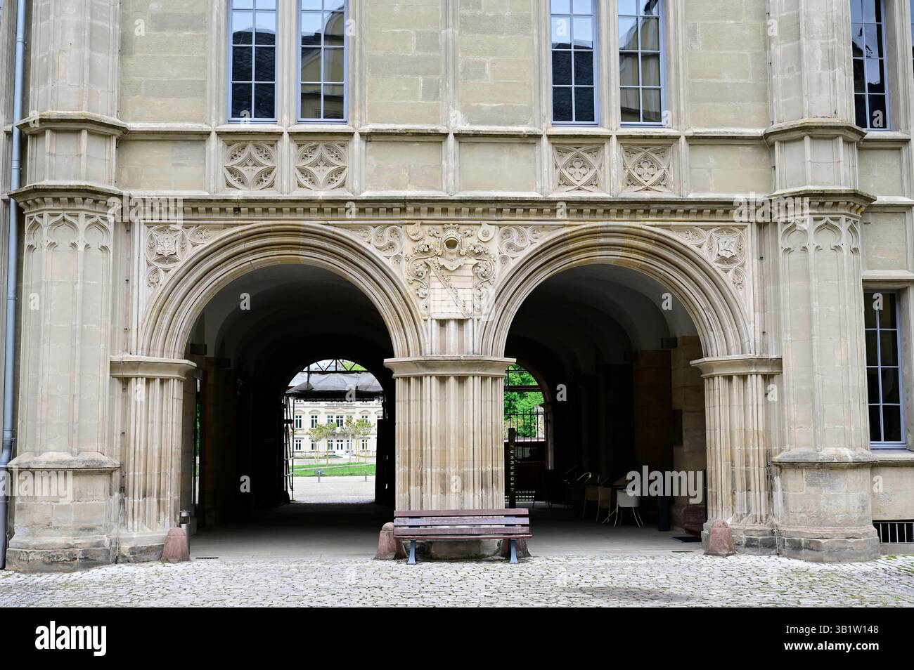 Blick in den Innenhof von Schloss Ehrenburg. Coburg, 24.04.2025 ...