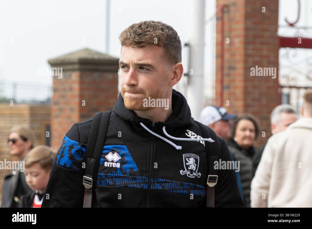 Middlesbrough Goalkeeper Mark Travers arrives for the Sky Bet ...