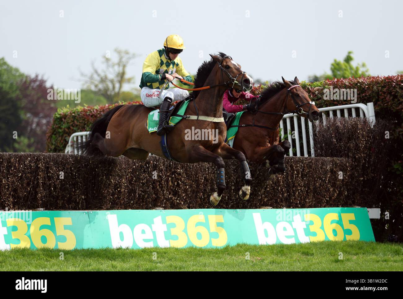Mark Of Gold ridden by jockey Caoilin Quinn on their way to winning the ...