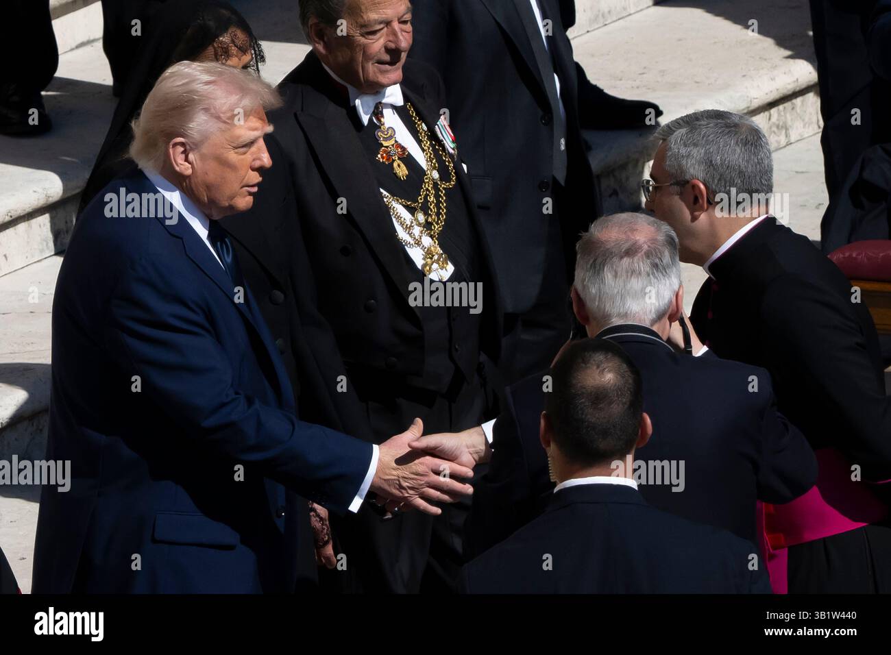 Rome, Italy. 26th Apr, 2025. United States President Donald Trump and ...