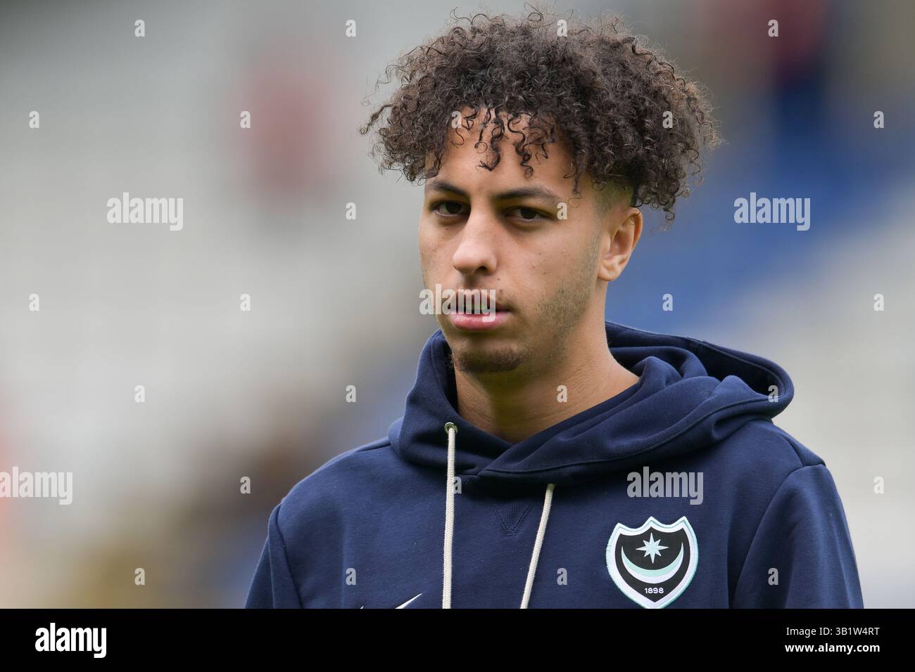 Portsmouth's Kaide Gordon during the Sky Bet Championship match between ...
