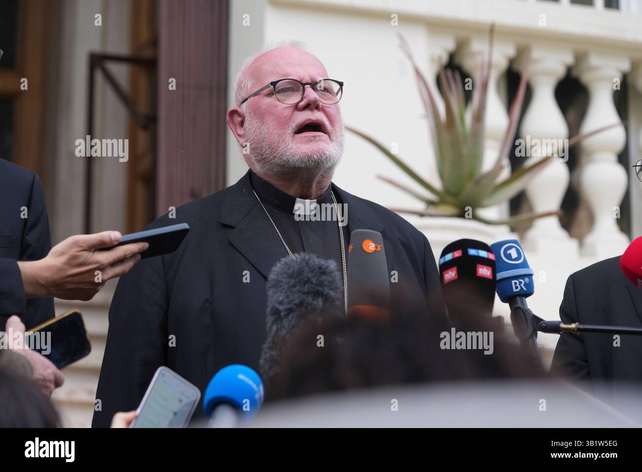 Cardinal Reinhardt Marx speaks during a press conference at the German ...