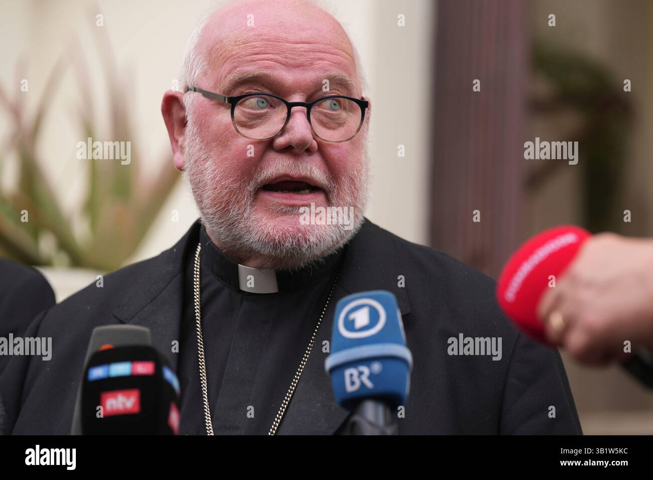 Cardinal Reinhardt Marx speaks during a press conference at the German ...