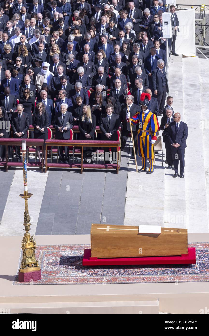 Rome, Italy. 26th Apr, 2025. Rome, Funeral of Pope Francis Ceremony in ...