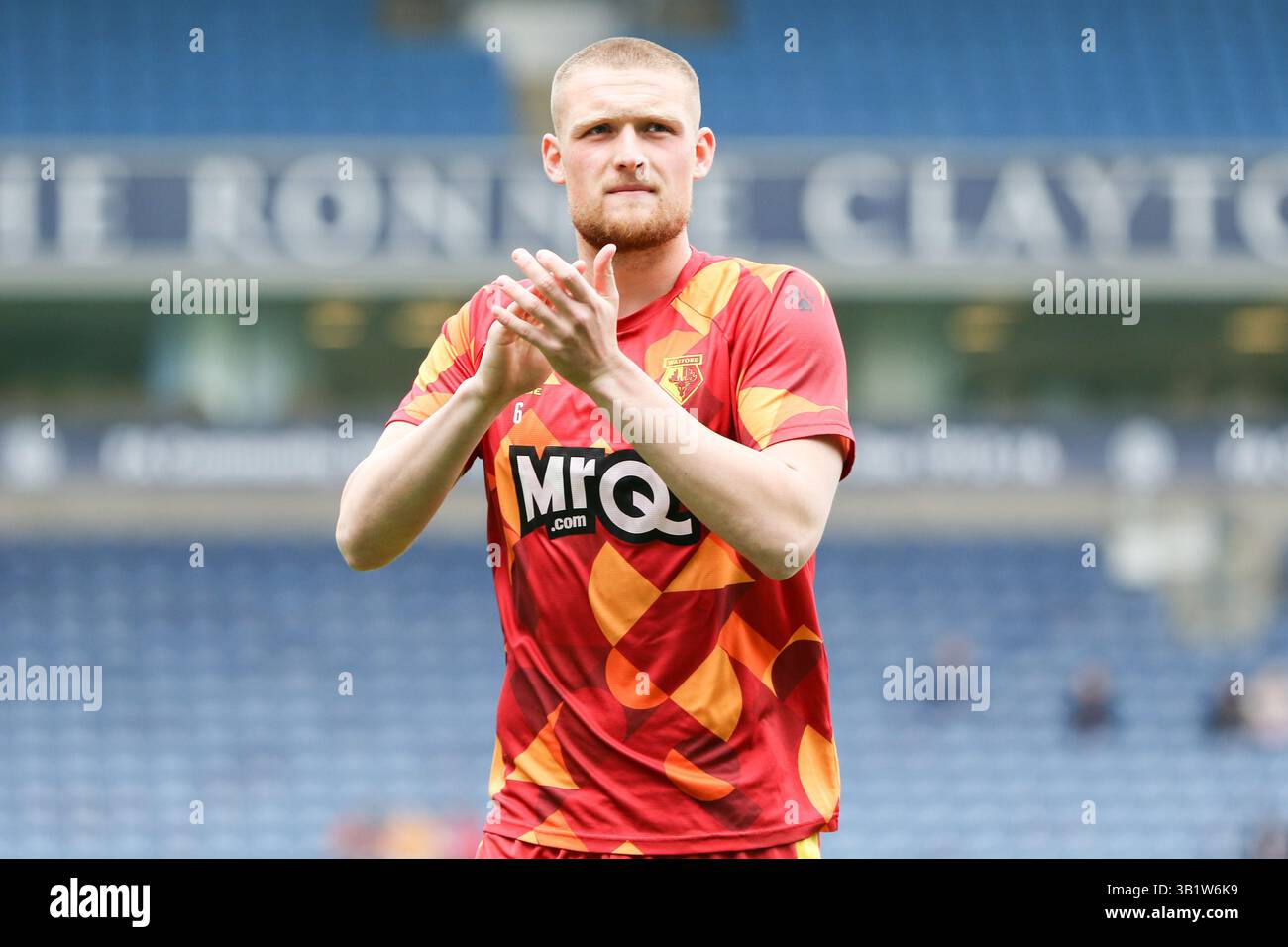 Ewood Park, Blackburn, UK. 26th Apr, 2025. Mattie Pollock (6 Watford ...
