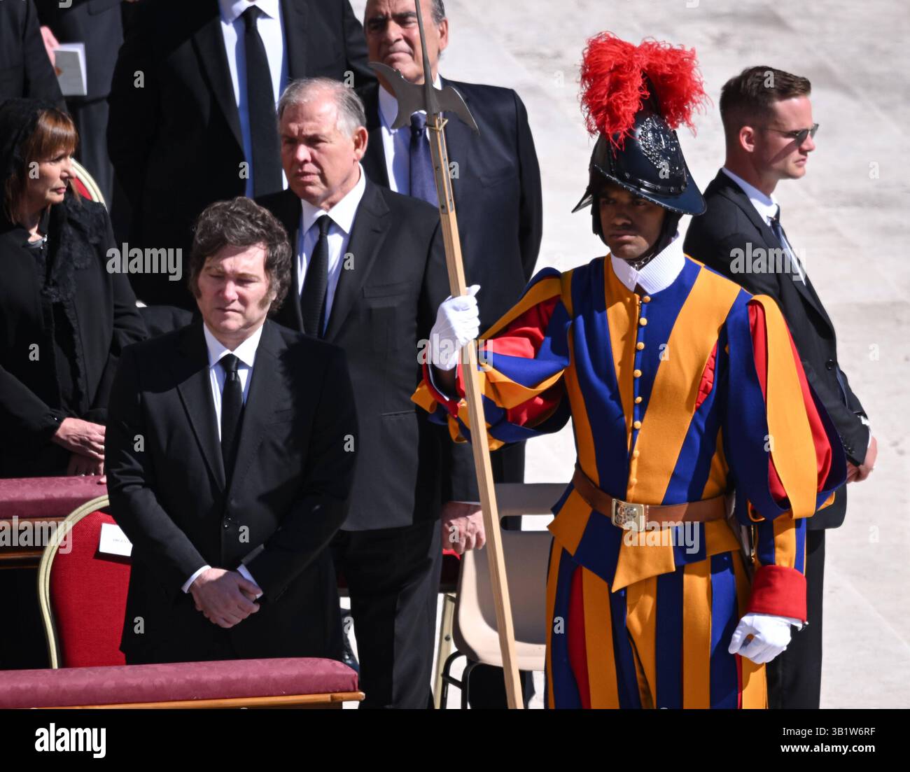 Rom, Vatikan 26.04.2025 Beerdigung Papst Franziskus: Praesident Javier ...