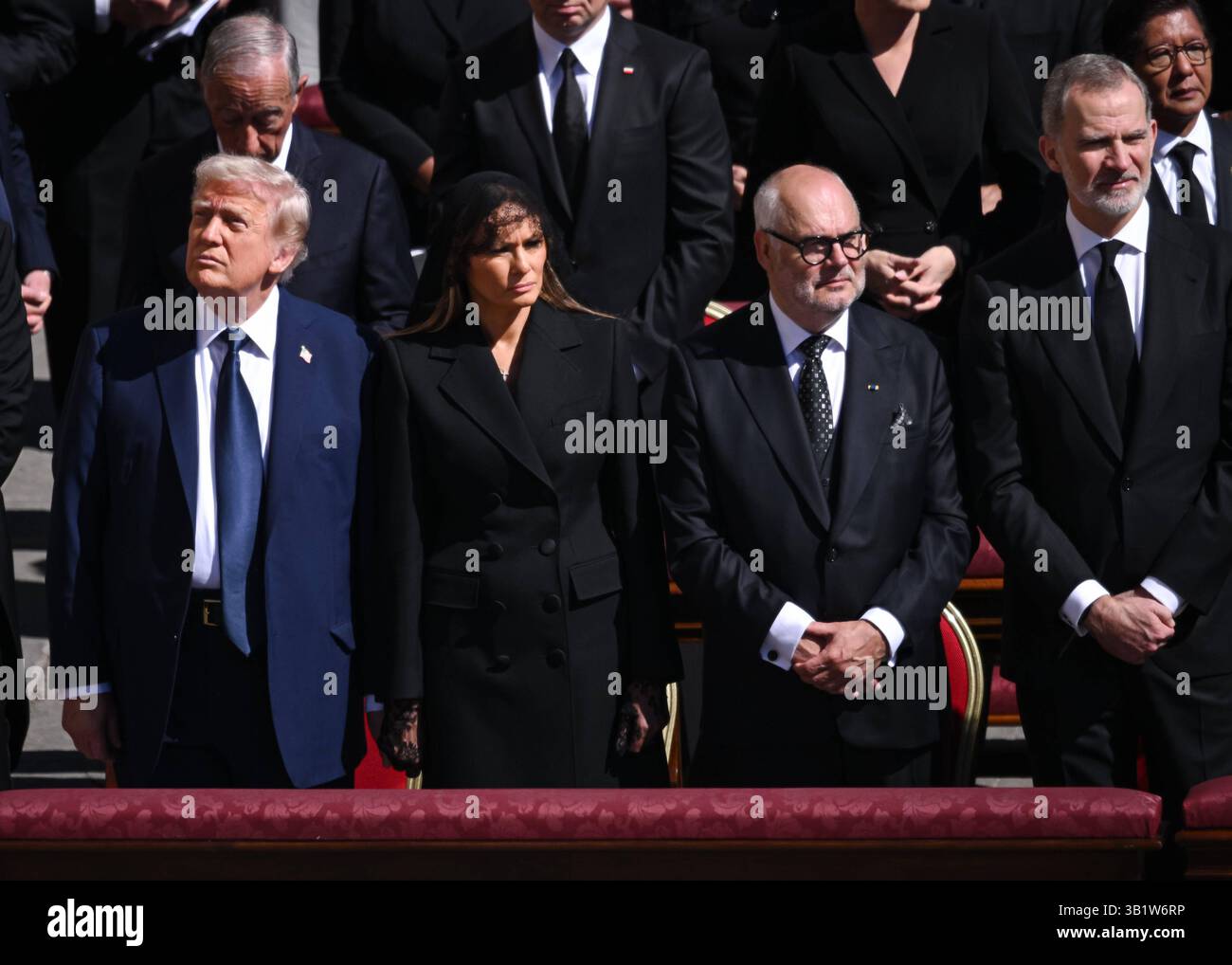 Rom, Vatikan 26.04.2025 Beerdigung Papst Franziskus: Praesident Donald ...