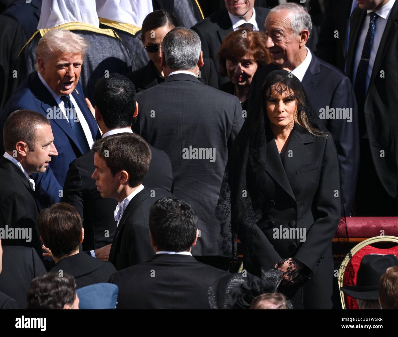 Rom, Vatikan 26.04.2025 Beerdigung Papst Franziskus: Praesident Donald ...