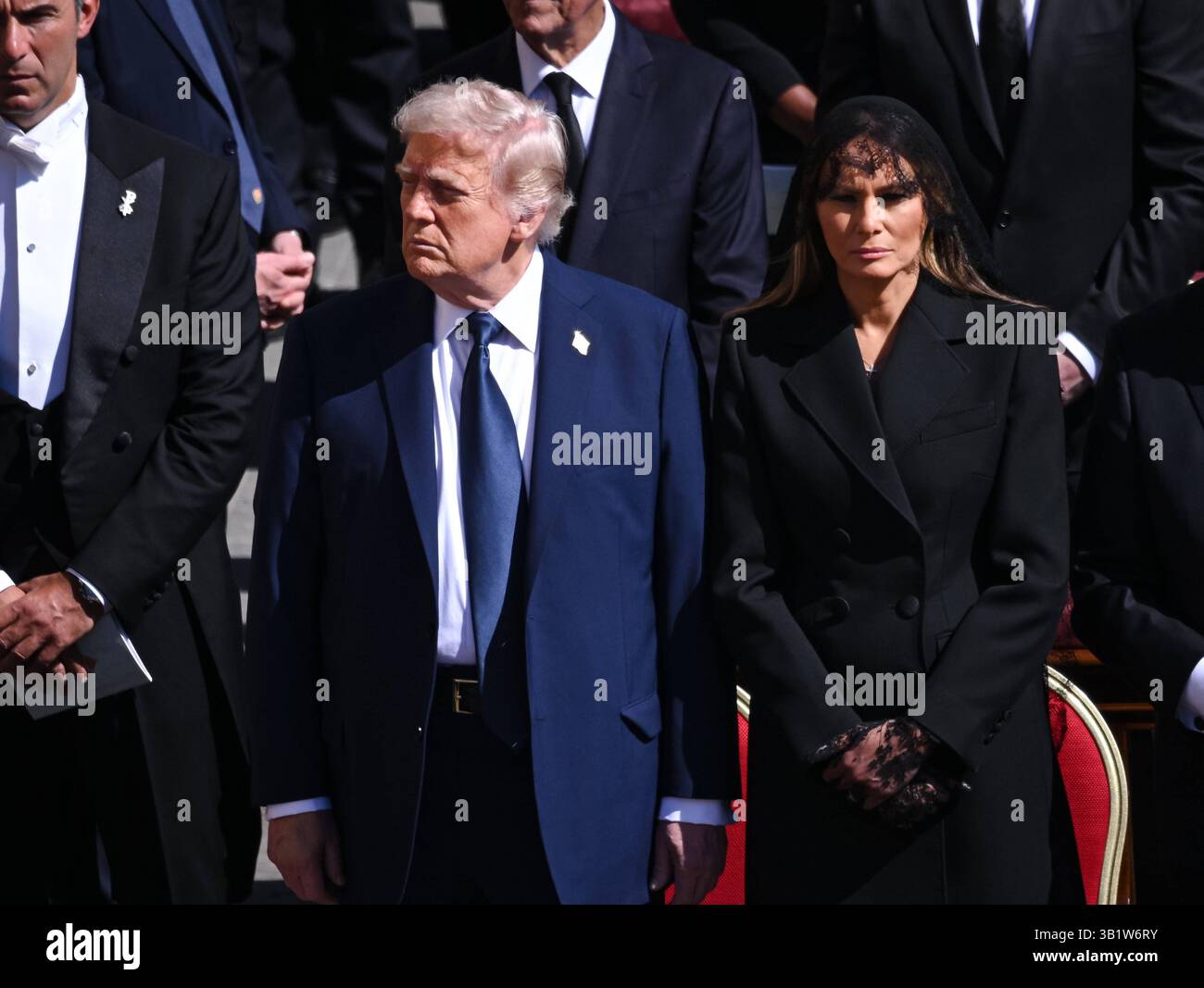 Rom, Vatikan 26.04.2025 Beerdigung Papst Franziskus: Praesident Donald ...