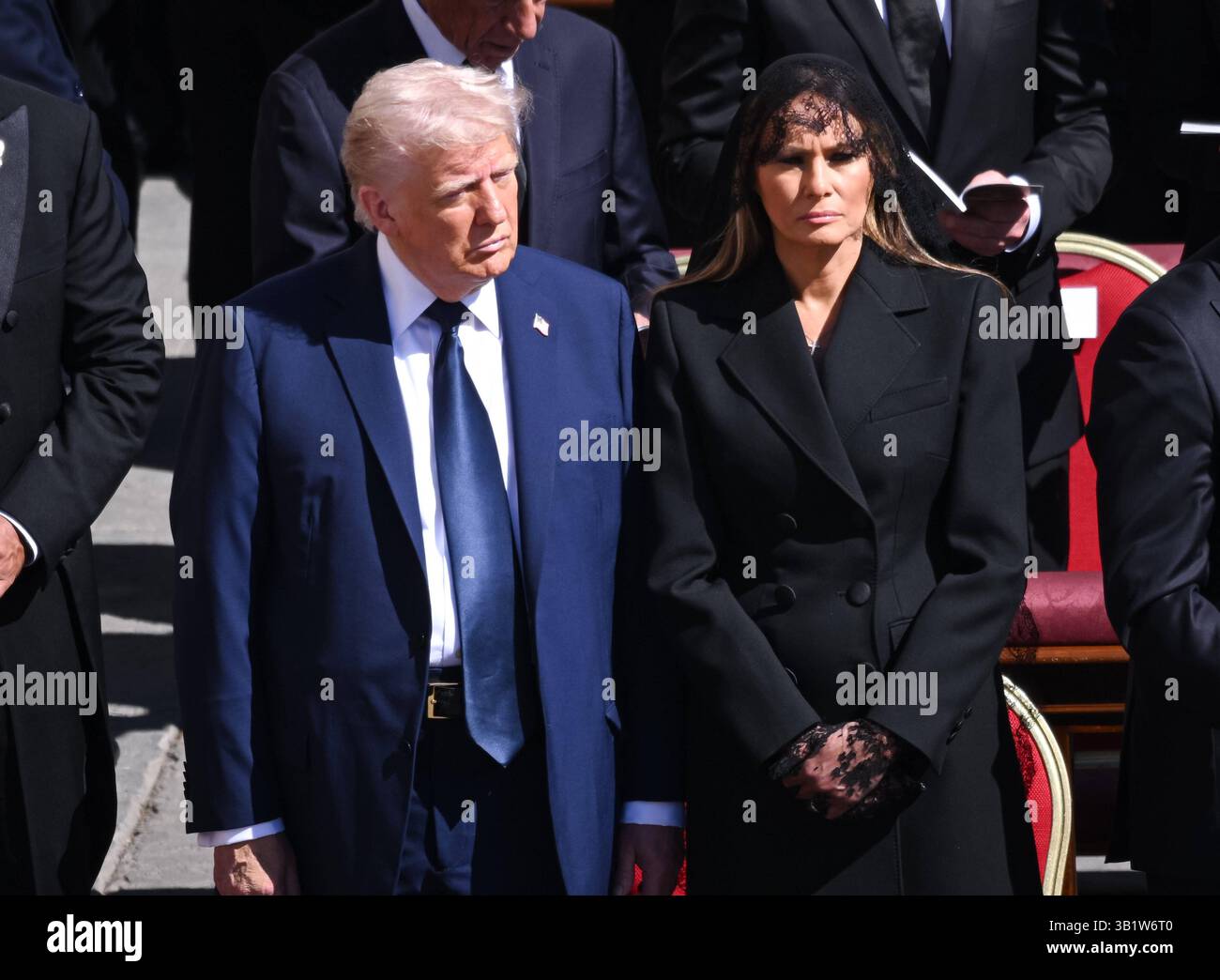 Rom, Vatikan 26.04.2025 Beerdigung Papst Franziskus: Praesident Donald ...