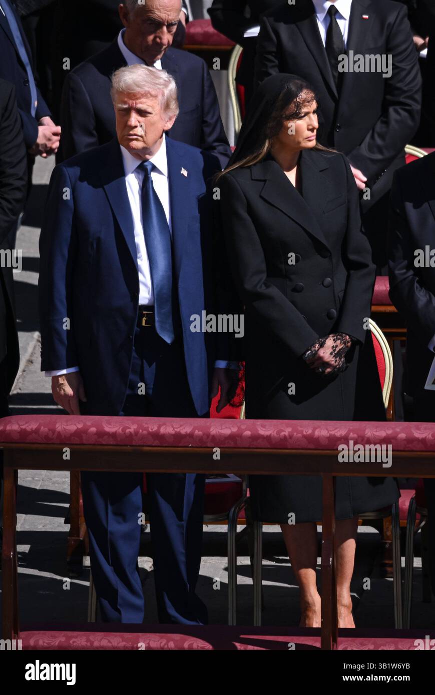 Rom, Vatikan 26.04.2025 Beerdigung Papst Franziskus: Praesident Donald ...