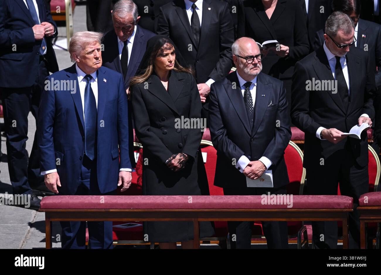 Rom, Vatikan 26.04.2025 Beerdigung Papst Franziskus: Praesident Donald ...