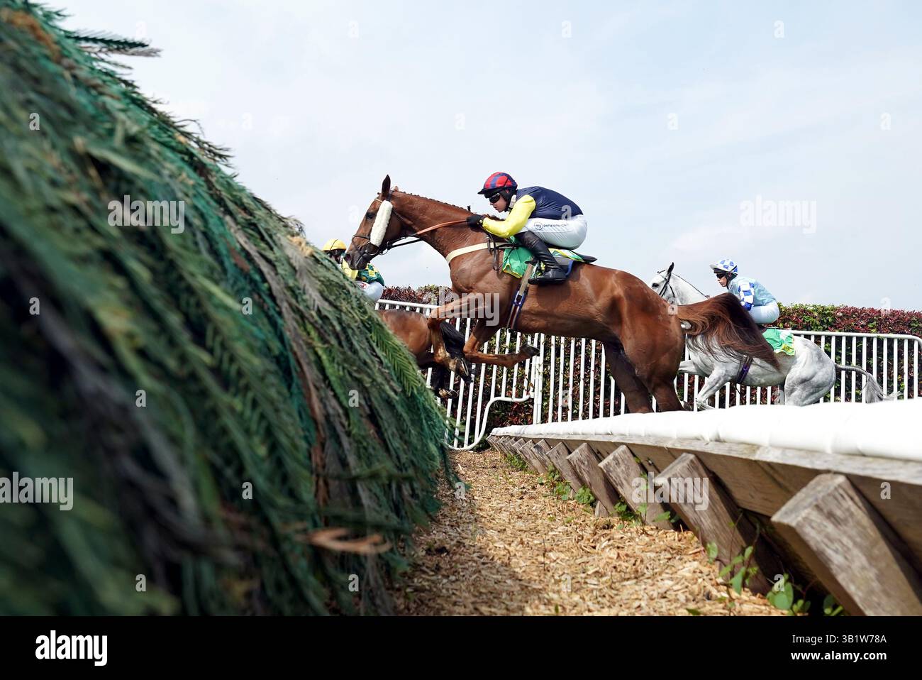 Runners and riders during the bet365 Josh Gifford Novices' Handicap ...