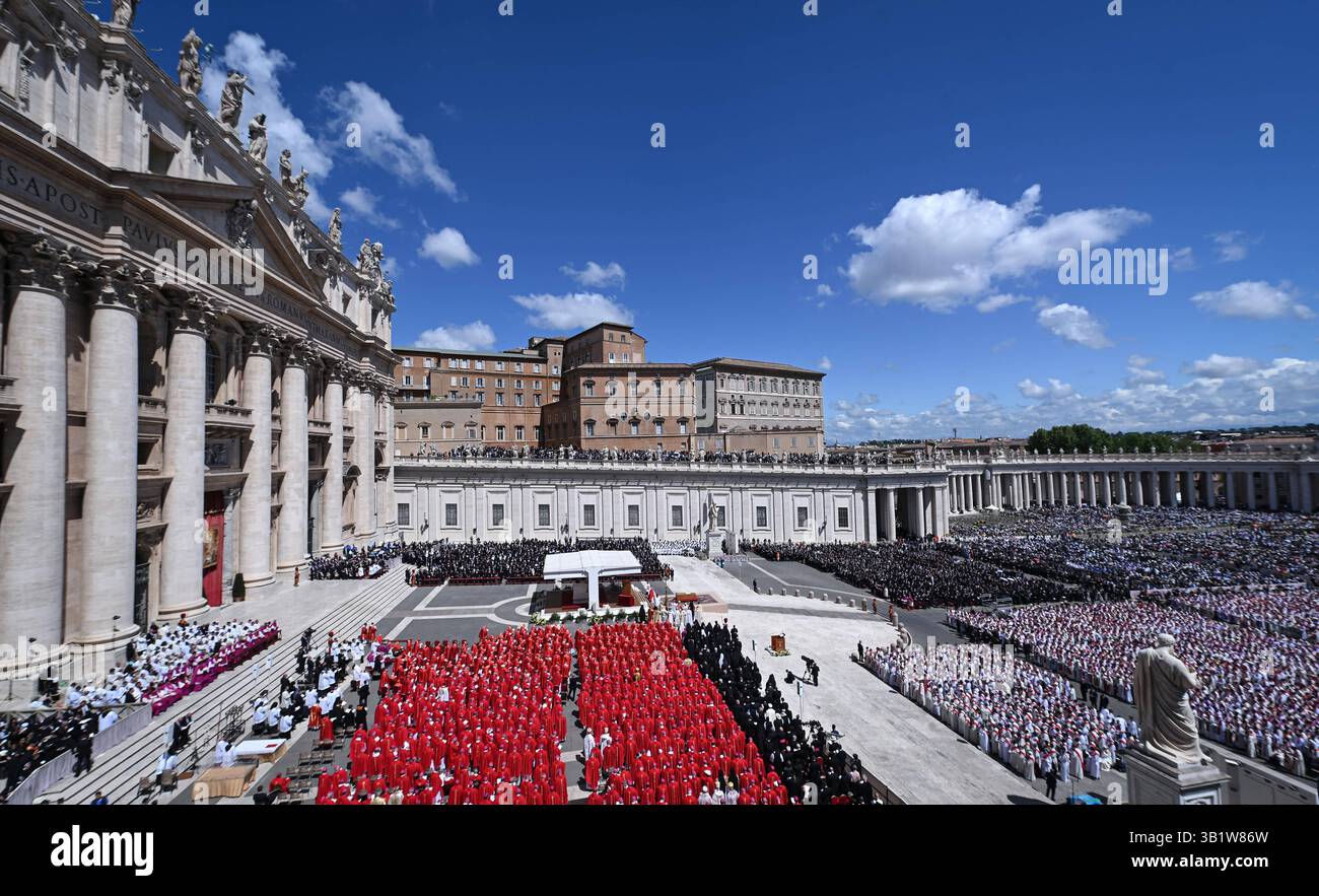 Rom, Vatikan 26.04.2025 Beerdigung Papst Franziskus: Uebersicht ...