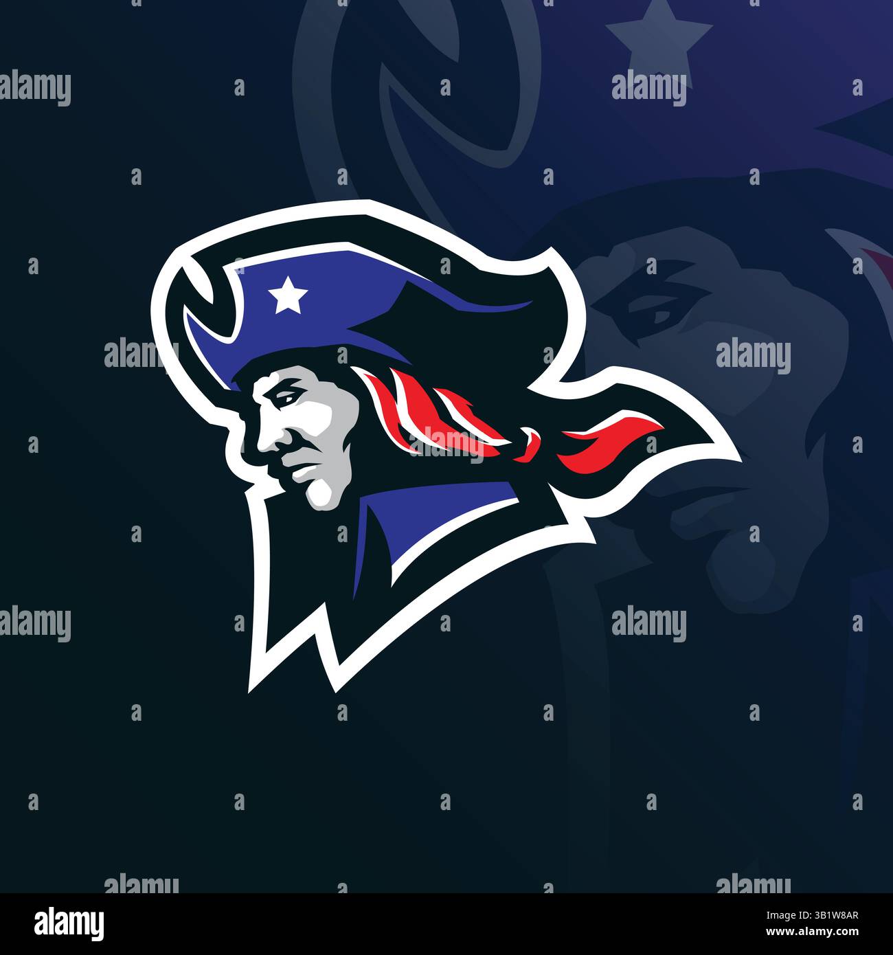 Patriot mascot logo design vector with modern illustration concept ...