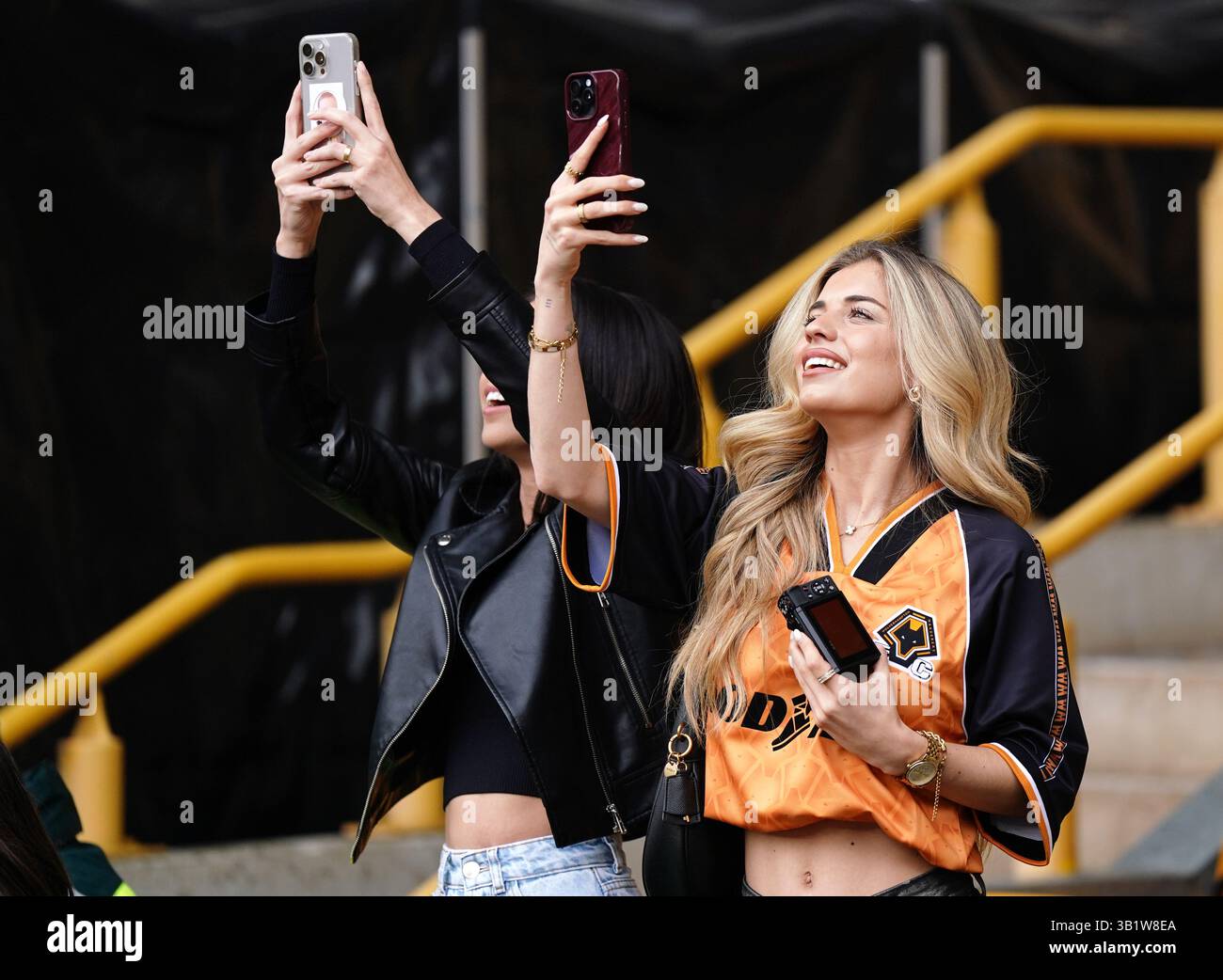 Wolverhampton Wanderers fans in the stands ahead of the Premier League ...