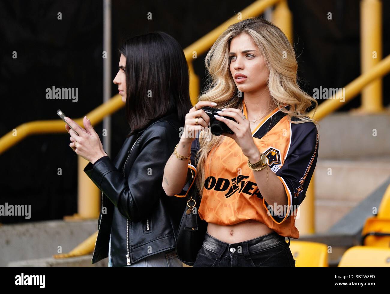 Wolverhampton Wanderers fans in the stands ahead of the Premier League ...