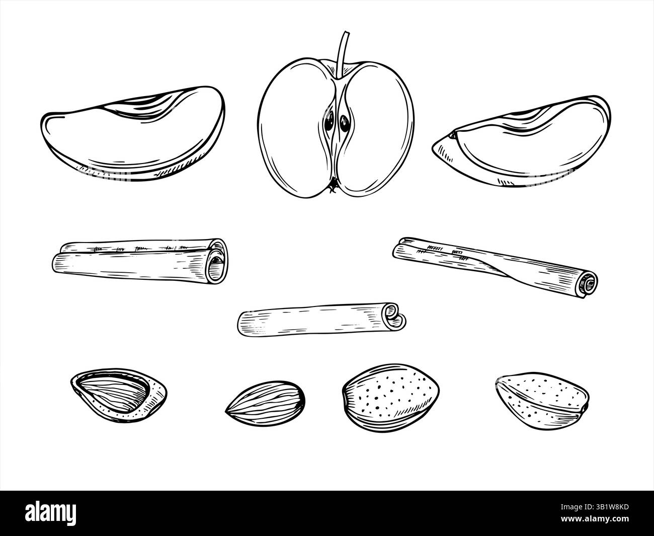 Homemade apple fruit crumble Stock Vector Images - Alamy