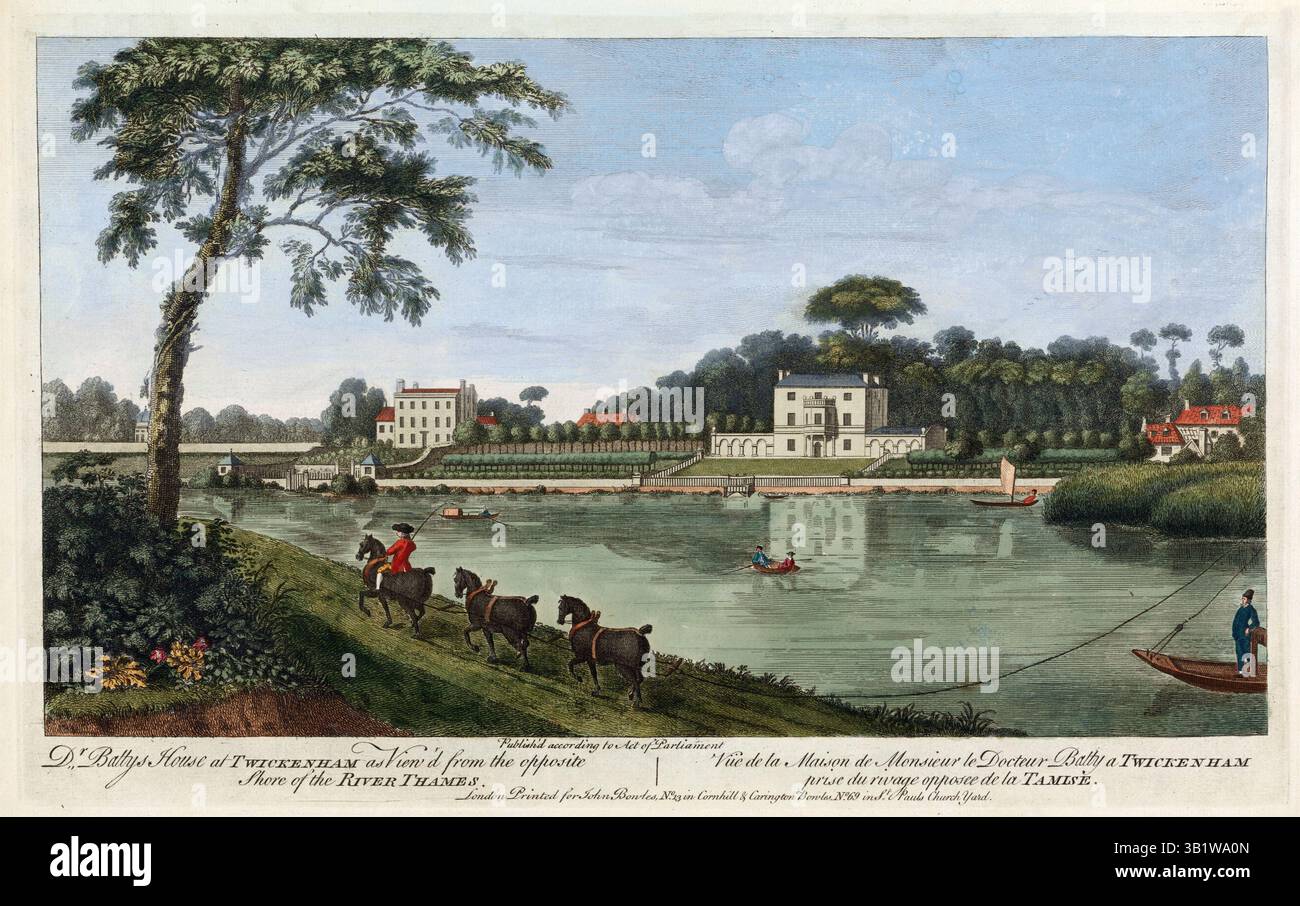 Picture of Dr Batty's House Twickenham seen from across the River ...