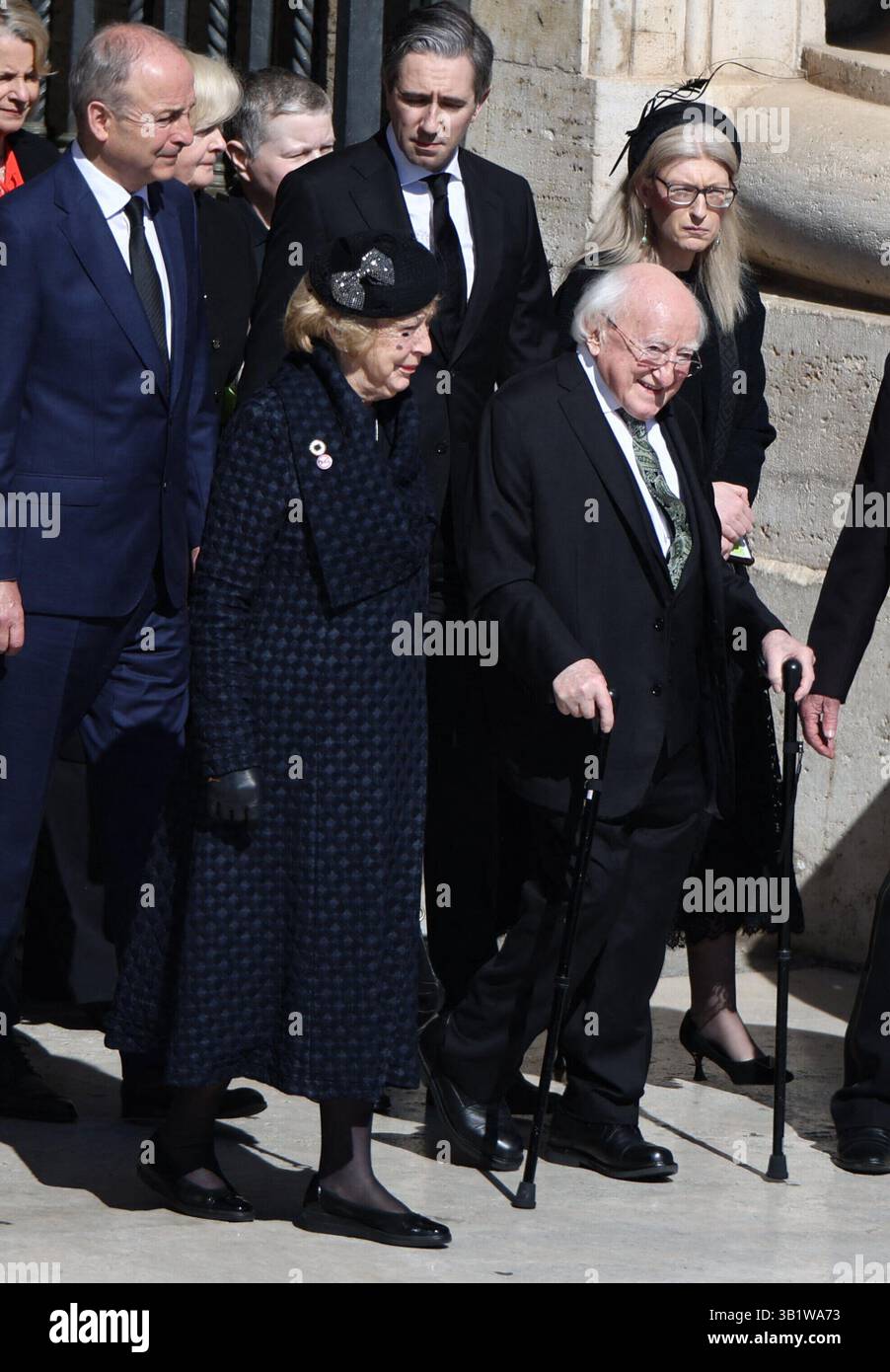 Irish President Michael Higgins attending Pope Francis' funeral ...