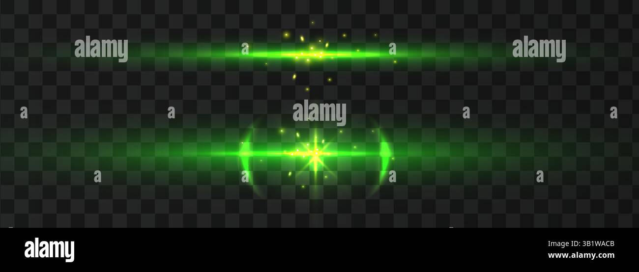 Laser lines of light. Horizontal neon light. Neon horizontal speed ...