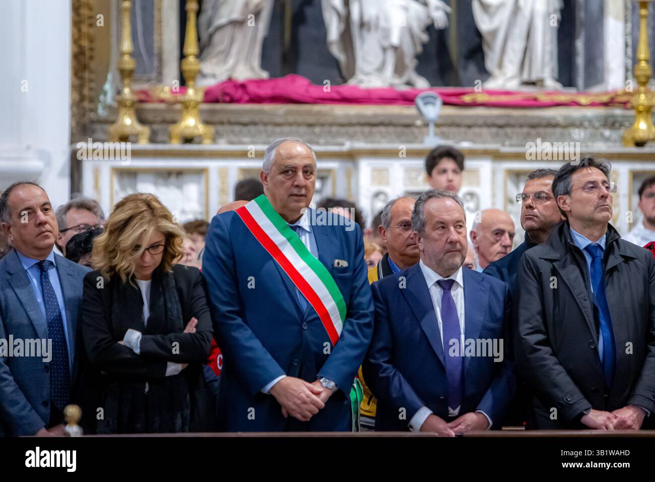 Palermo, Italy. 24th Apr, 2025. The Archbishop of Palermo, Corrado ...