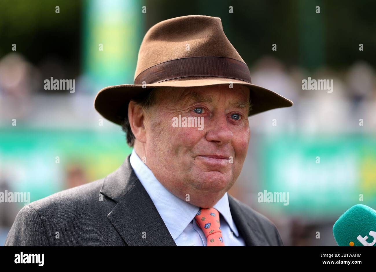 Trainer Nicky Henderson at Sandown Park Racecourse, Esher. Picture date ...